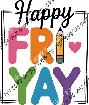 Friyay Teacher DTF Transfer