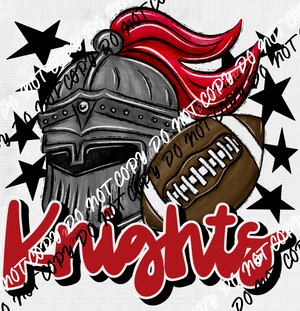 Mascot Knights Football DTF Transfer (See Color Options)